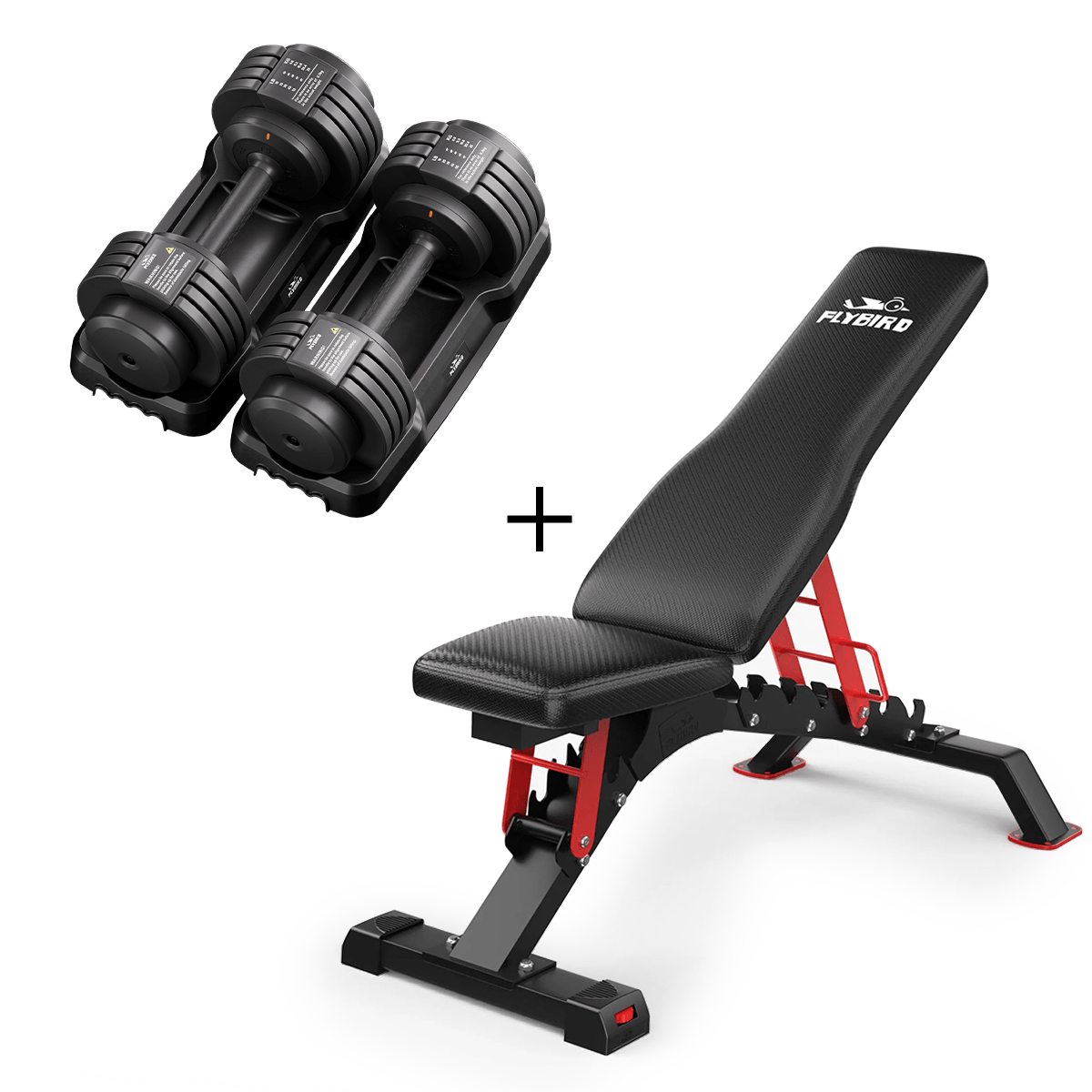 Bundle: Set of Dumbbells (25 lb./55 lb.) & Pro Weight Bench | Men's ...
