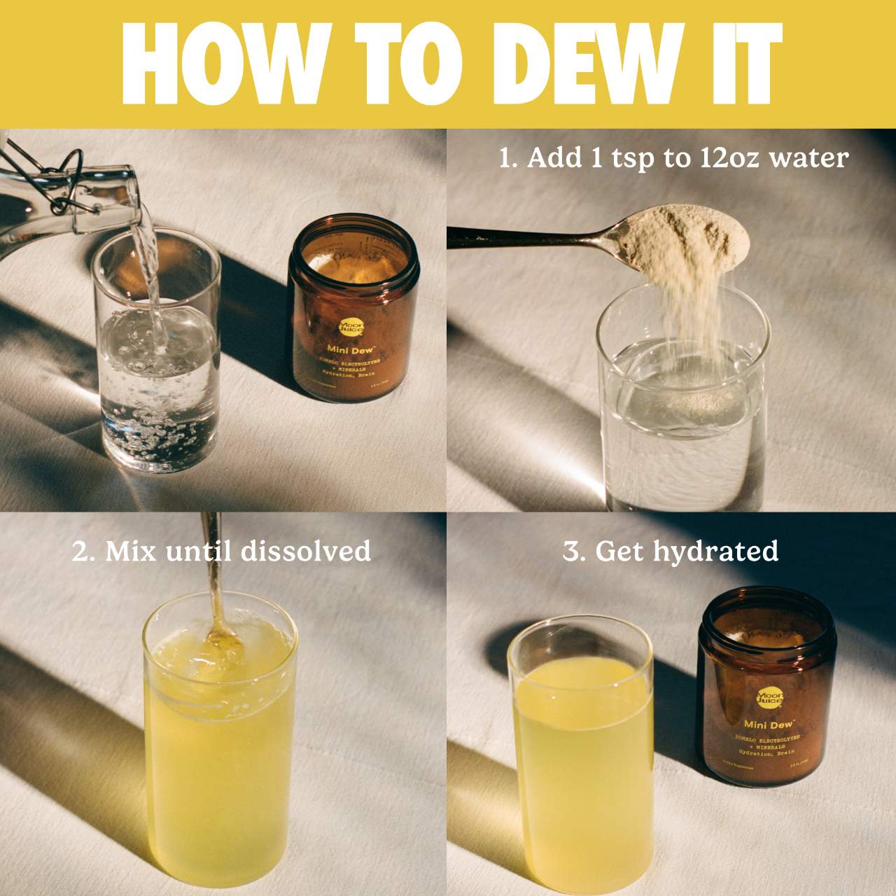 Mini Dew™ Hydrating Electrolyte Supplement With Ionic Trace Minerals ...